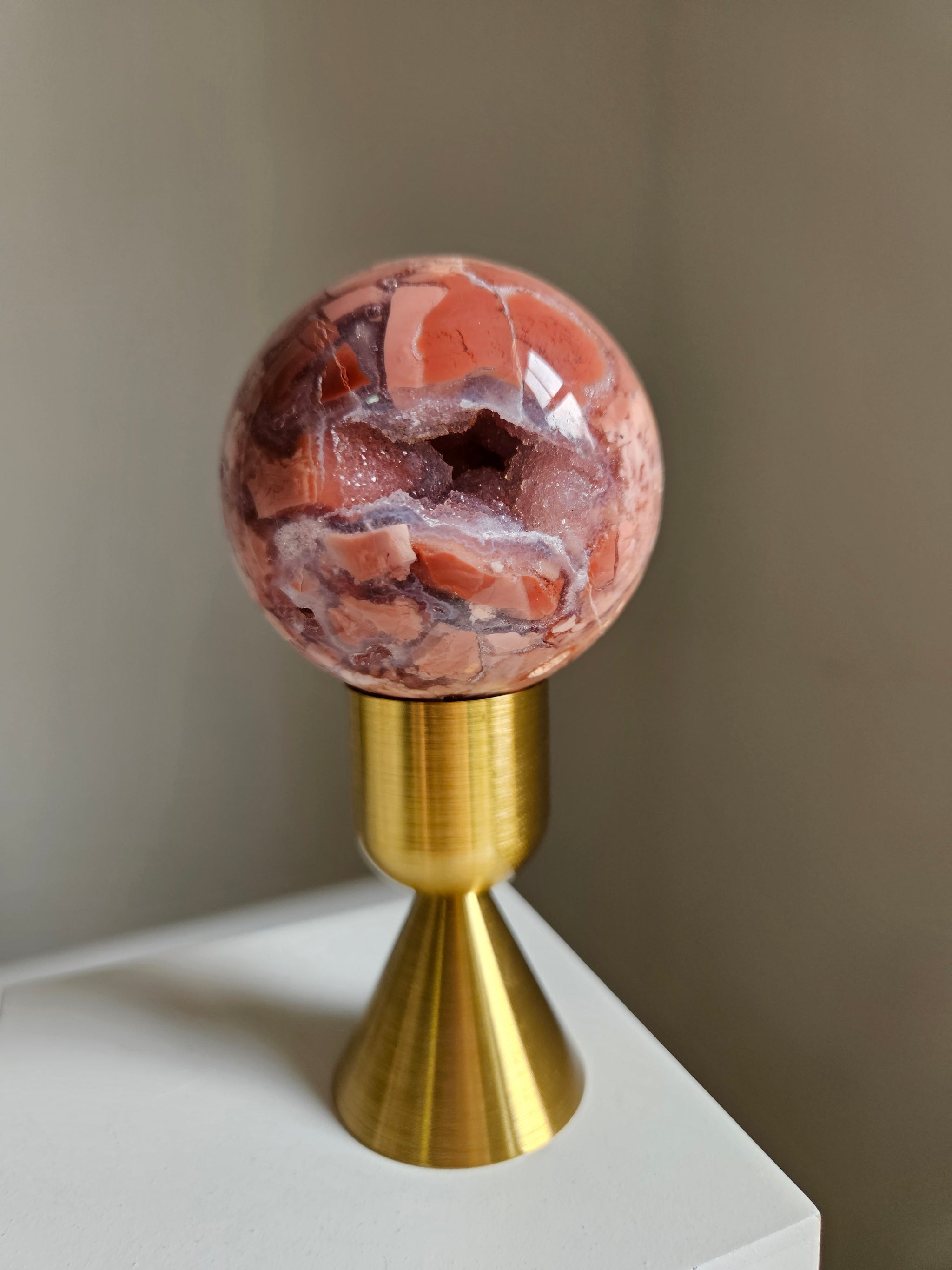 Pink Agate Sphere 003