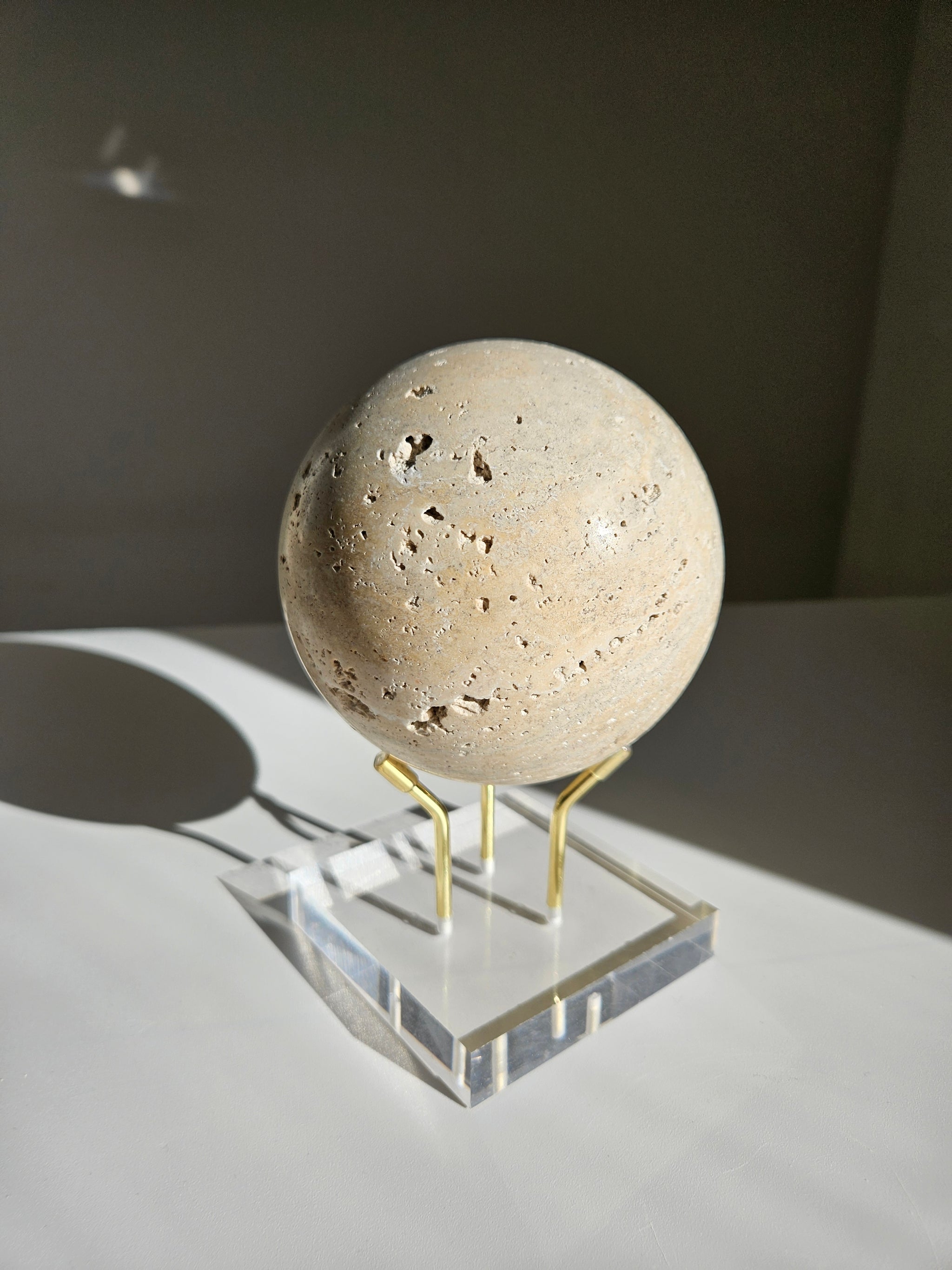 Travertine Sphere